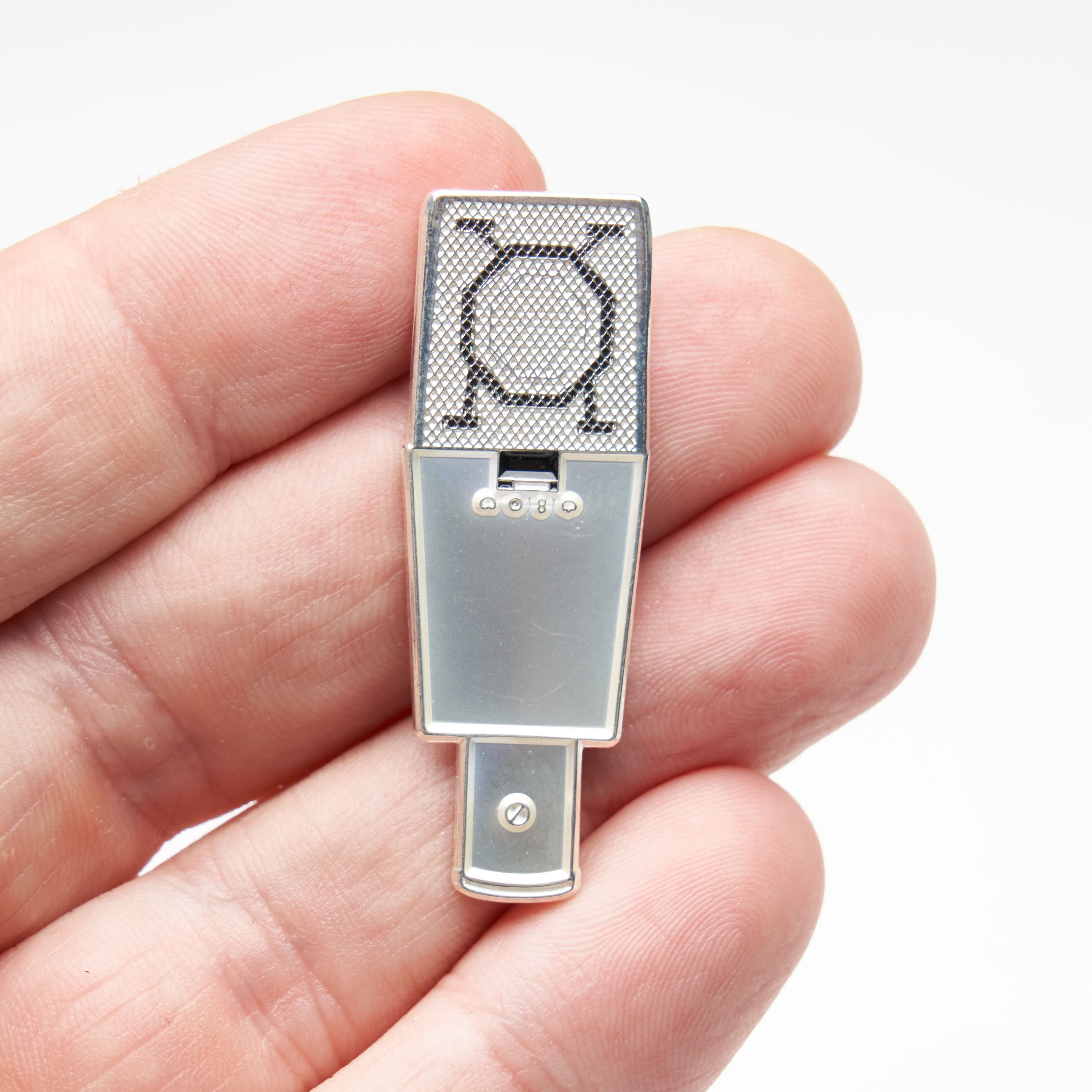 Condenser Microphone AKG C414 Enamel Pin, Producers Audio Engineers ...