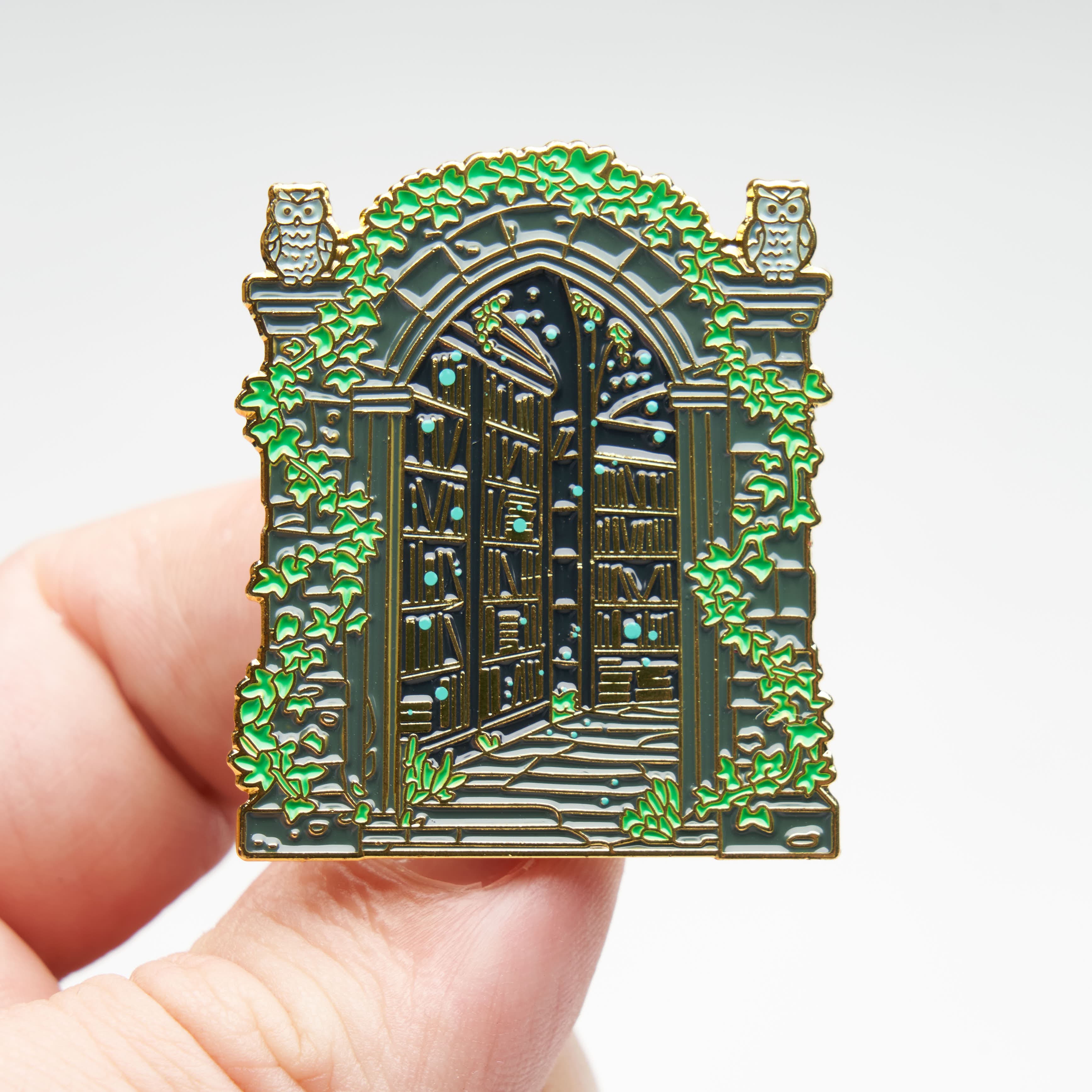 Enchanted Garden Library Enamel Pin - Book Lover Gift – Official Exclusive