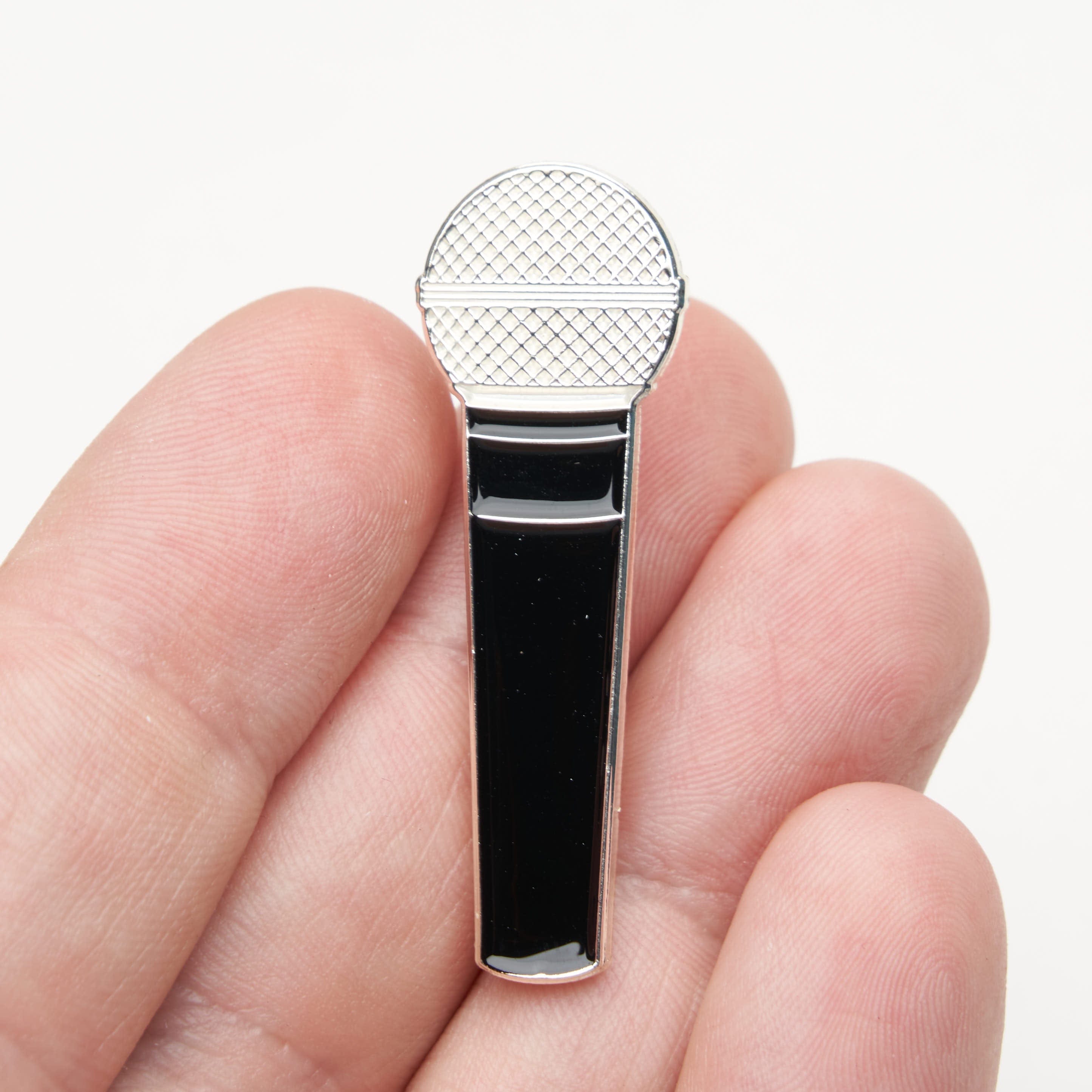 Shure Sm58 Dynamic Microphone Enamel Pin - Iconic music gear accessory ...