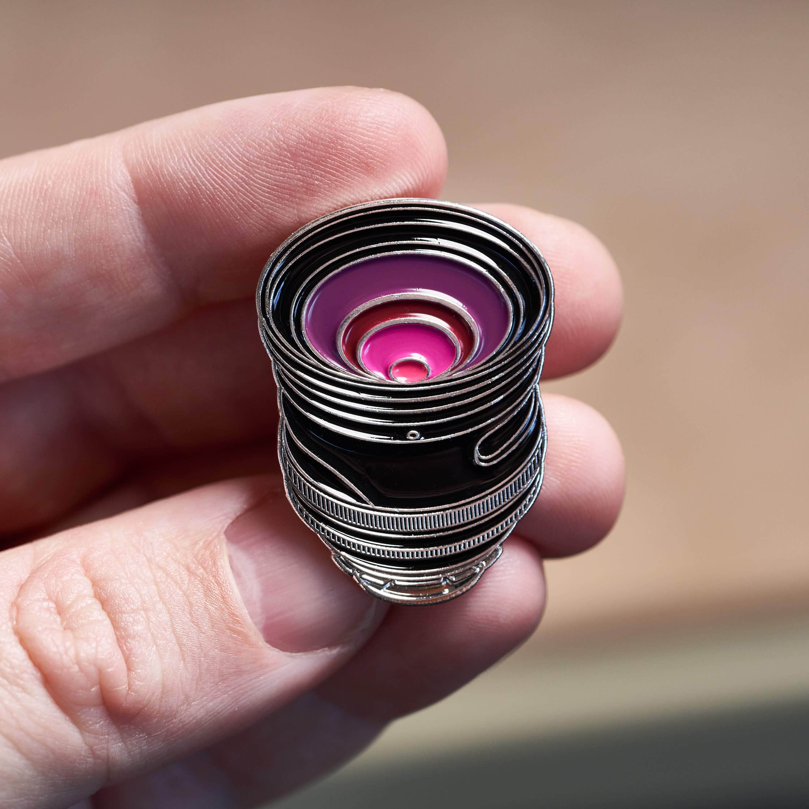 Lens Cinema Film Camera Enamel Lapel Pin Movie Super Accessories ...