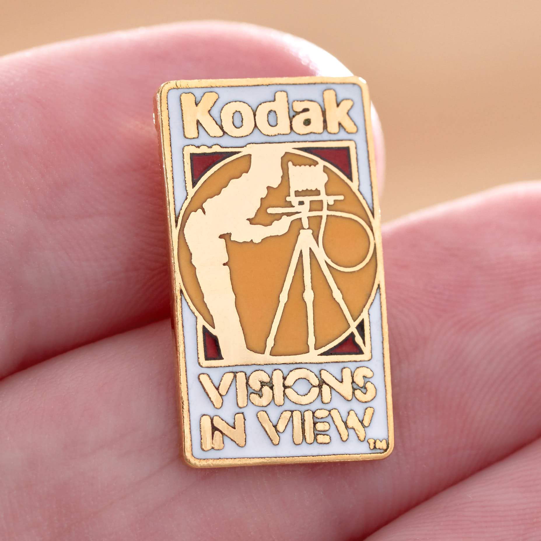 Vintage Kodak Enamel Lapel Pin - 35mm Negative Film Photography Badges ...