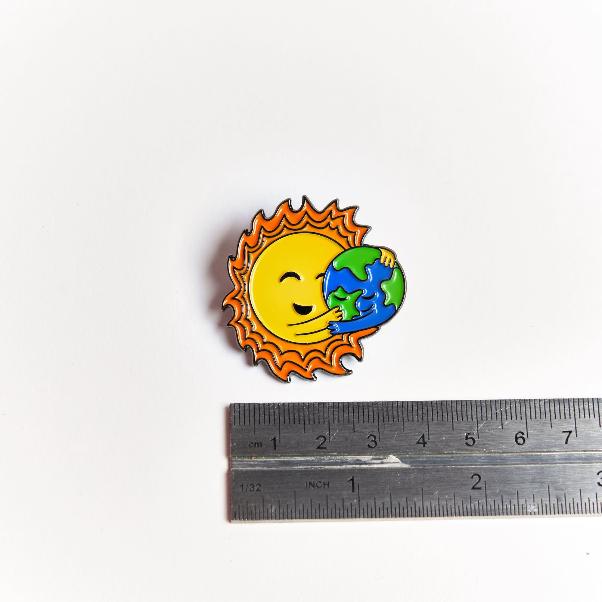 Sun Hugging Earth Cute Planet Pin. Gift for Space Explorer, scientist ...